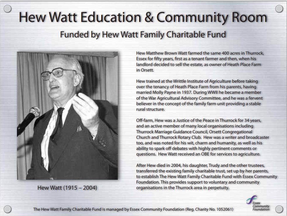 Hew Watt Family Charitable Fund hits grantmaking milestone – Essex ...